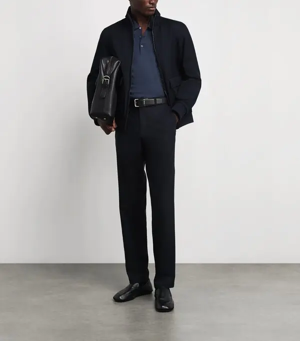 Corneliani Wool Polo Shirt