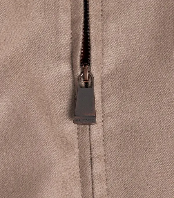Colombo Cashmere Leather Trim Gilet