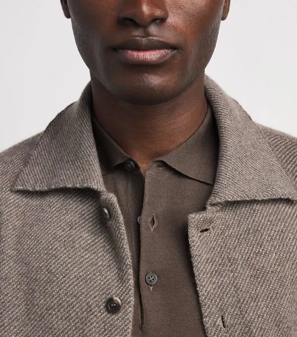 Corneliani Wool Polo Shirt
