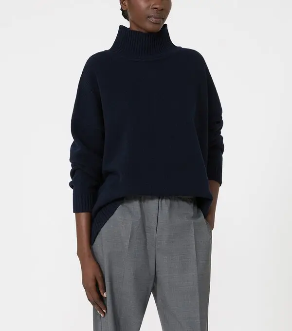 Max Mara Virgin Wool High-neck Sweater