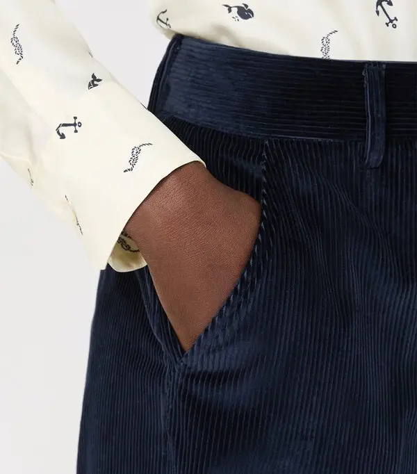Max Mara Corduroy Wide-leg Trousers