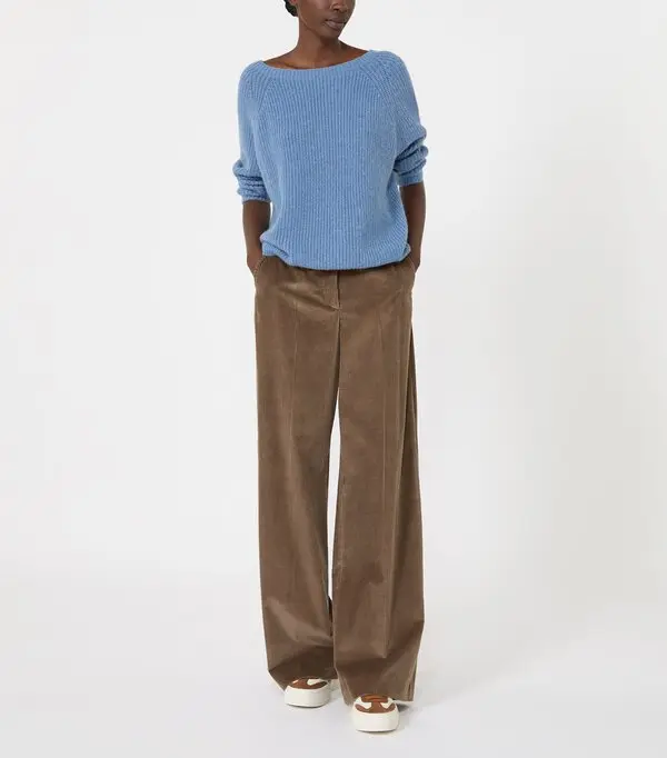 Max Mara Ribbed Round-neck Sweater