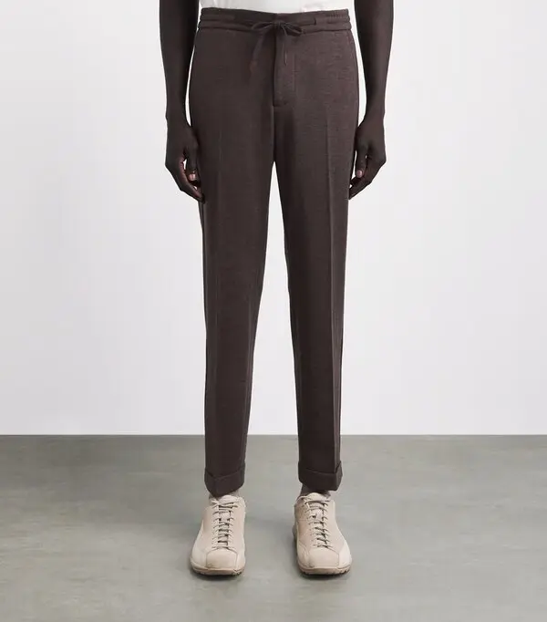 Marco Pescarolo Cashmere-blend Drawstring Trousers