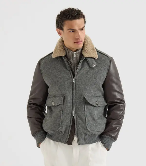 Brunello Cucinelli Cashmere Bomber Jacket