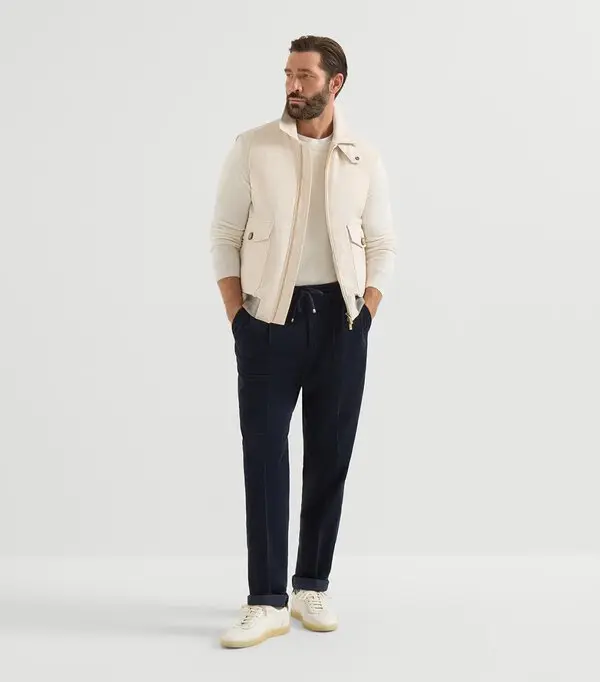Brunello Cucinelli Cotton Drawstring Trousers