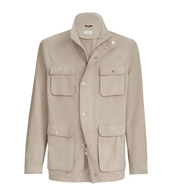 Brunello Cucinelli Suede Safari Jacket