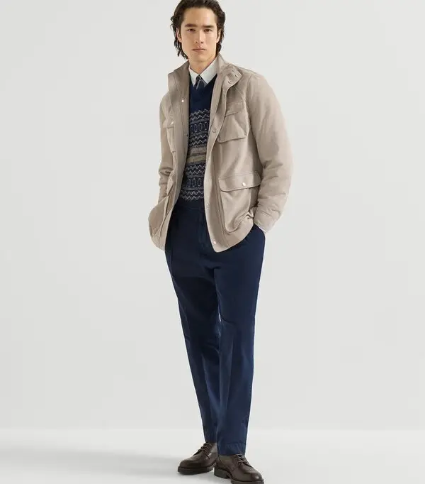 Brunello Cucinelli Suede Safari Jacket