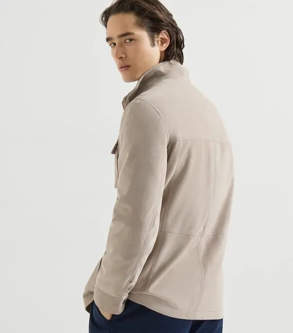 Brunello Cucinelli Suede Safari Jacket