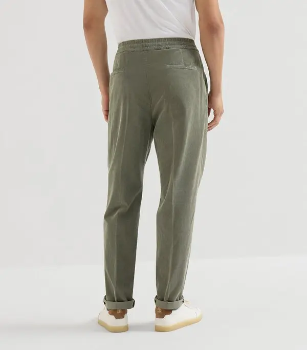 Brunello Cucinelli Cotton Drawstring Trousers