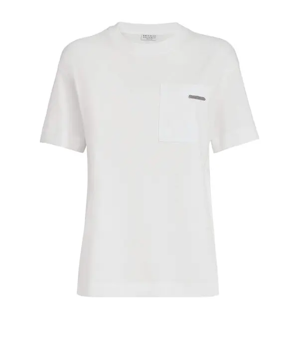 Brunello Cucinelli Cotton Monili-trim T-shirt