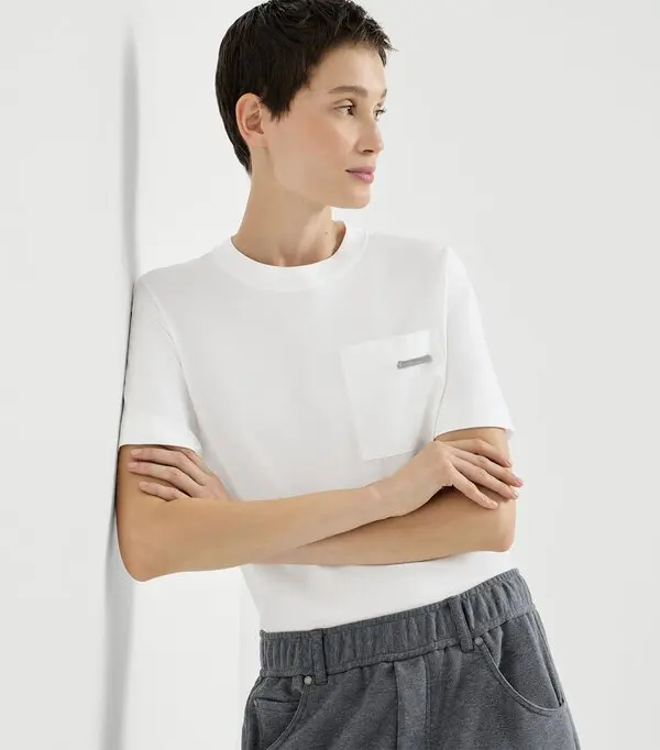 Brunello Cucinelli Cotton Monili-trim T-shirt