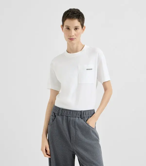 Brunello Cucinelli Cotton Monili-trim T-shirt