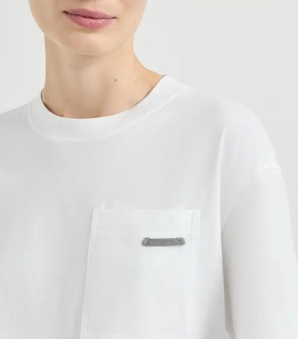Brunello Cucinelli Cotton Monili-trim T-shirt
