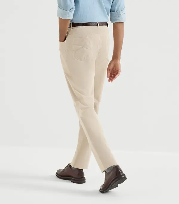 Brunello Cucinelli Cotton Canvas Straight Trousers