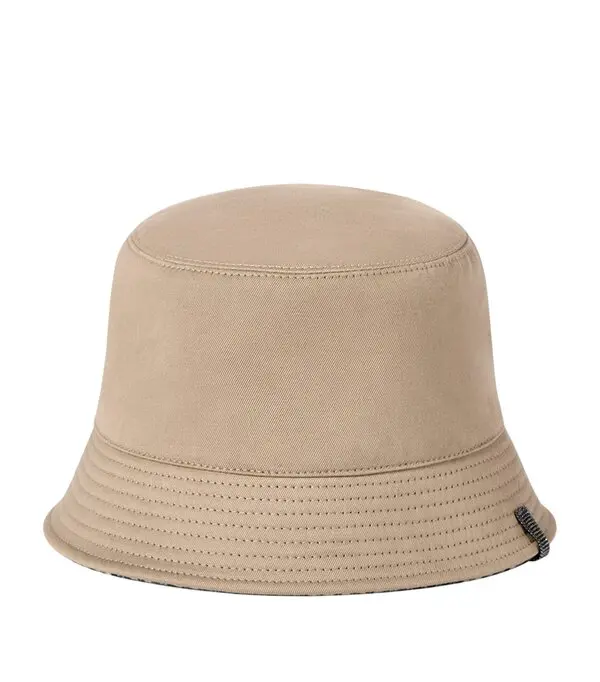 Brunello Cucinelli Cotton-linen Reversible Bucket Hat