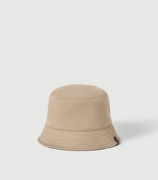 Brunello Cucinelli Cotton-linen Reversible Bucket Hat
