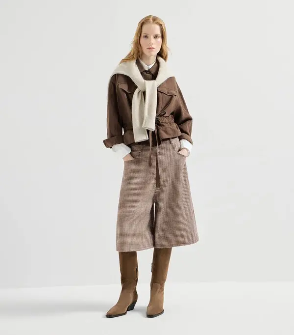 Brunello Cucinelli Cotton-linen Waist-tie Jacket