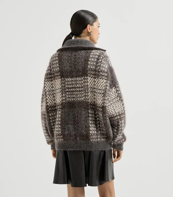Brunello Cucinelli Knitted Check Jacket