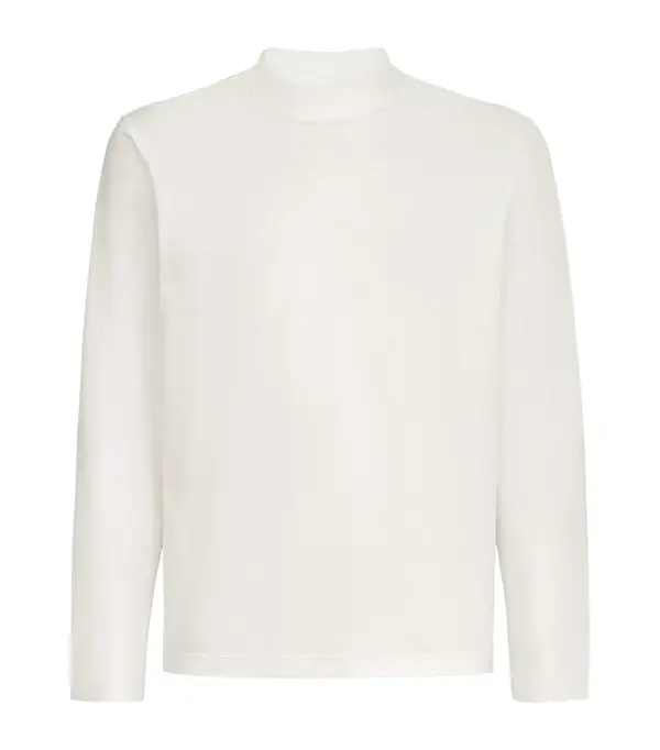 Brunello Cucinelli Cotton High-neck Long-sleeve T-shirt