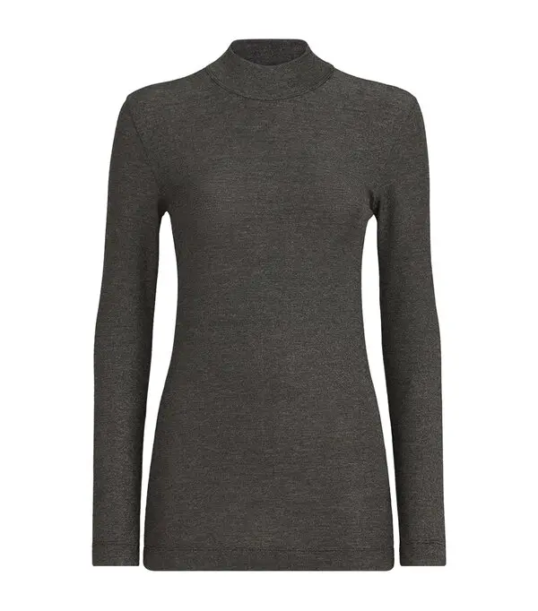Brunello Cucinelli Virgin Wool-blend Long-sleeve T-shirt