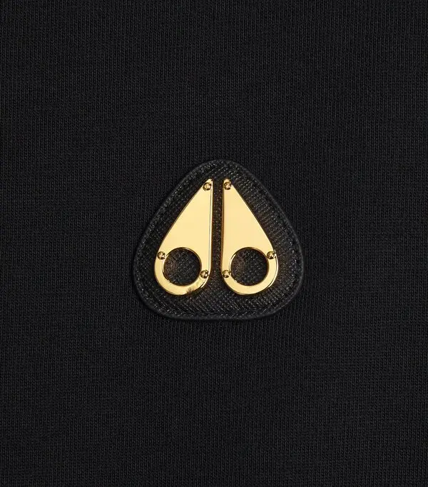 Moose Knuckles Cotton Logo T-shirt - Black