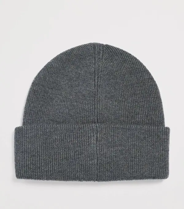 Moose Knuckles Wool Logo Beanie
