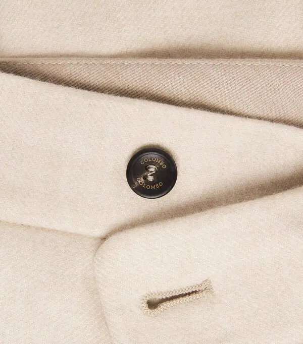 Colombo Cashmere Pleated Straight Trousers
