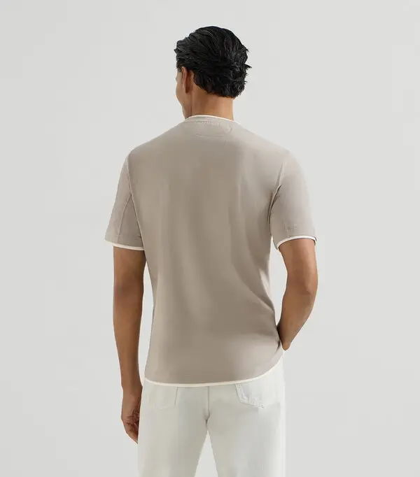 Brunello Cucinelli Cotton Faux-layer T-shirt - Grey