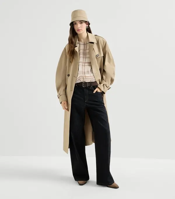 Brunello Cucinelli Silk Check Sleeveless Top