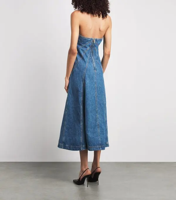 Cult Gaia Rowyn Midi Denim Dress