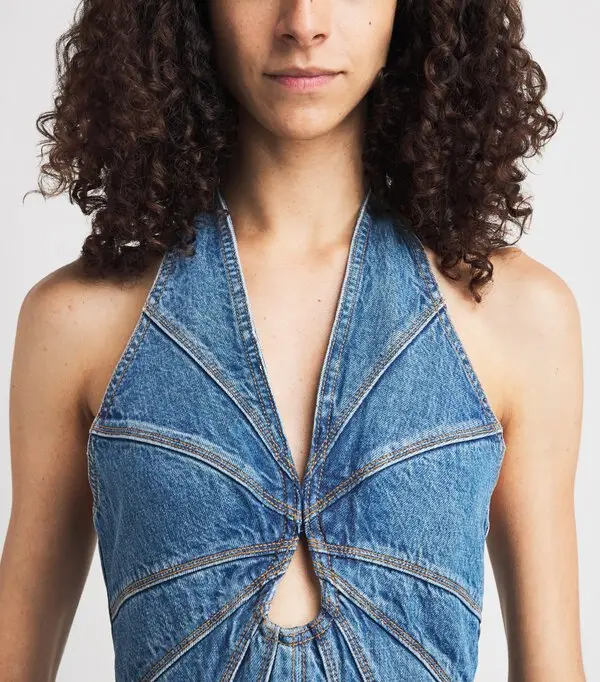 Cult Gaia Rowyn Midi Denim Dress