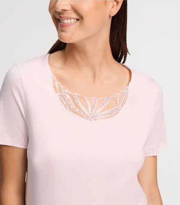 Hanro Cotton Rosaria Short-sleeve Dress