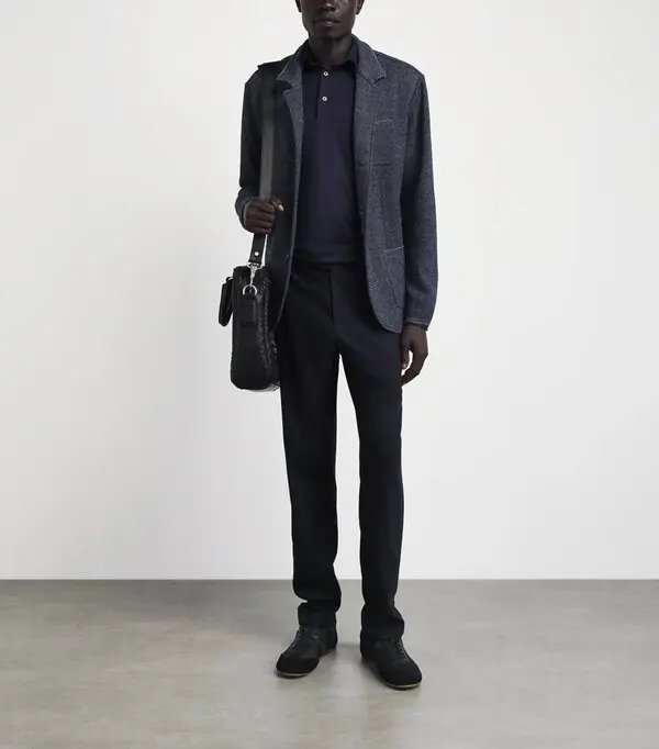 Paul & Shark Virgin Wool-linen Knitted Overshirt