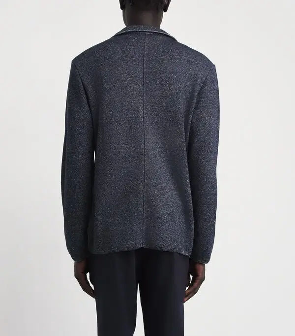 Paul & Shark Virgin Wool-linen Knitted Overshirt