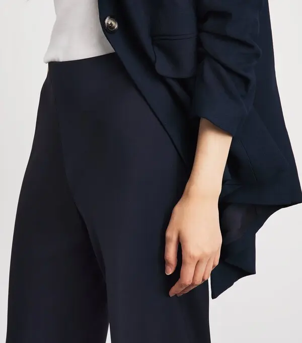 Veronica Beard Braddock Wide-leg Trousers - Navy