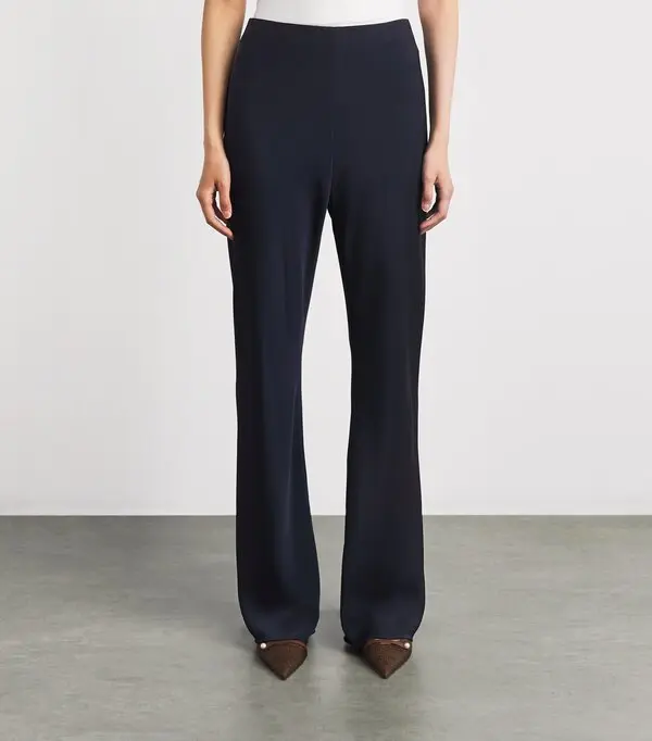 Veronica Beard Braddock Wide-leg Trousers - Navy