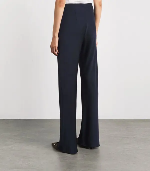 Veronica Beard Braddock Wide-leg Trousers - Navy