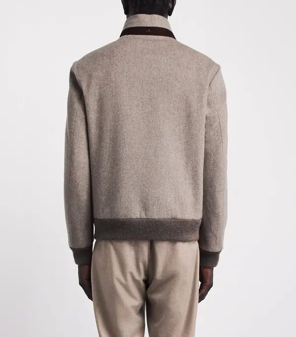 Paul & Shark Cashmere Padded Bomber Jacket