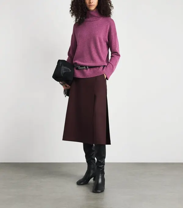 Lafayette 148 New York Cashmere Funnel-neck Sweater
