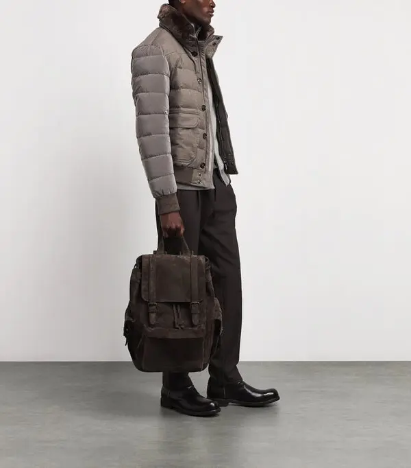 MOORER Fur-trim Fantoni Down Jacket