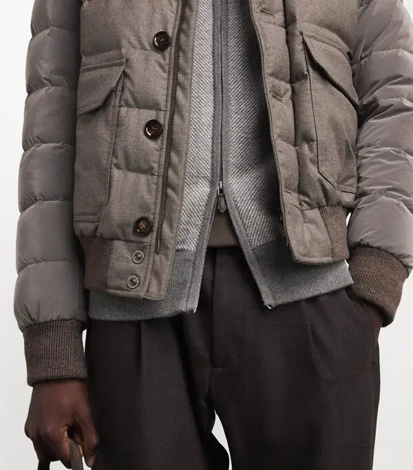 MOORER Fur-trim Fantoni Down Jacket