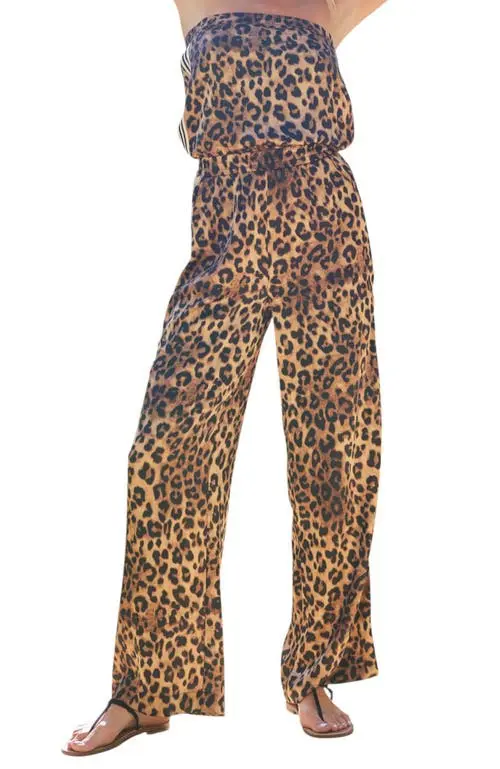 BISHOP + YOUNG Jagger Strapless Jumpsuit - Leo Print