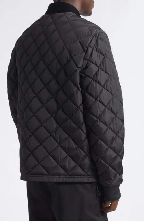 Moncler Eclat Quilted Bomber Jacket - Black