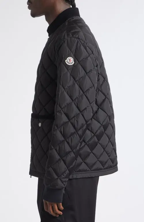 Moncler Eclat Quilted Bomber Jacket - Black