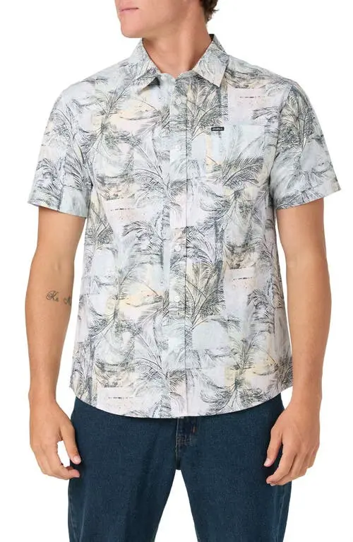 O'Neill Terrace Standard Fit Short Sleeve Button-up Shirt - White