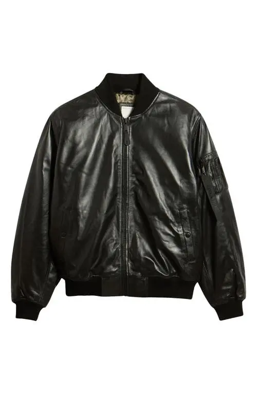 Alpha Industries Ma-1 Heritage Leather Bomber Jacket