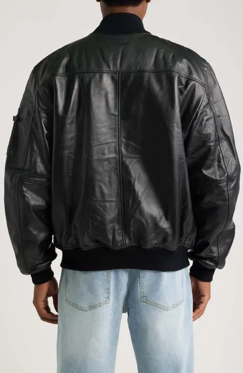 Alpha Industries Ma-1 Heritage Leather Bomber Jacket