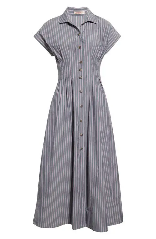 Marine Layer Arden Pima Cotton Midi Shirtdress