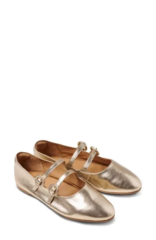 Beek Partridge Mary Jane Flat - Gold