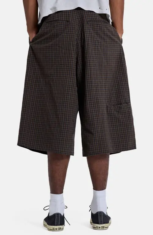 JADED LONDON Goliath Pleated Xl Check Shorts
